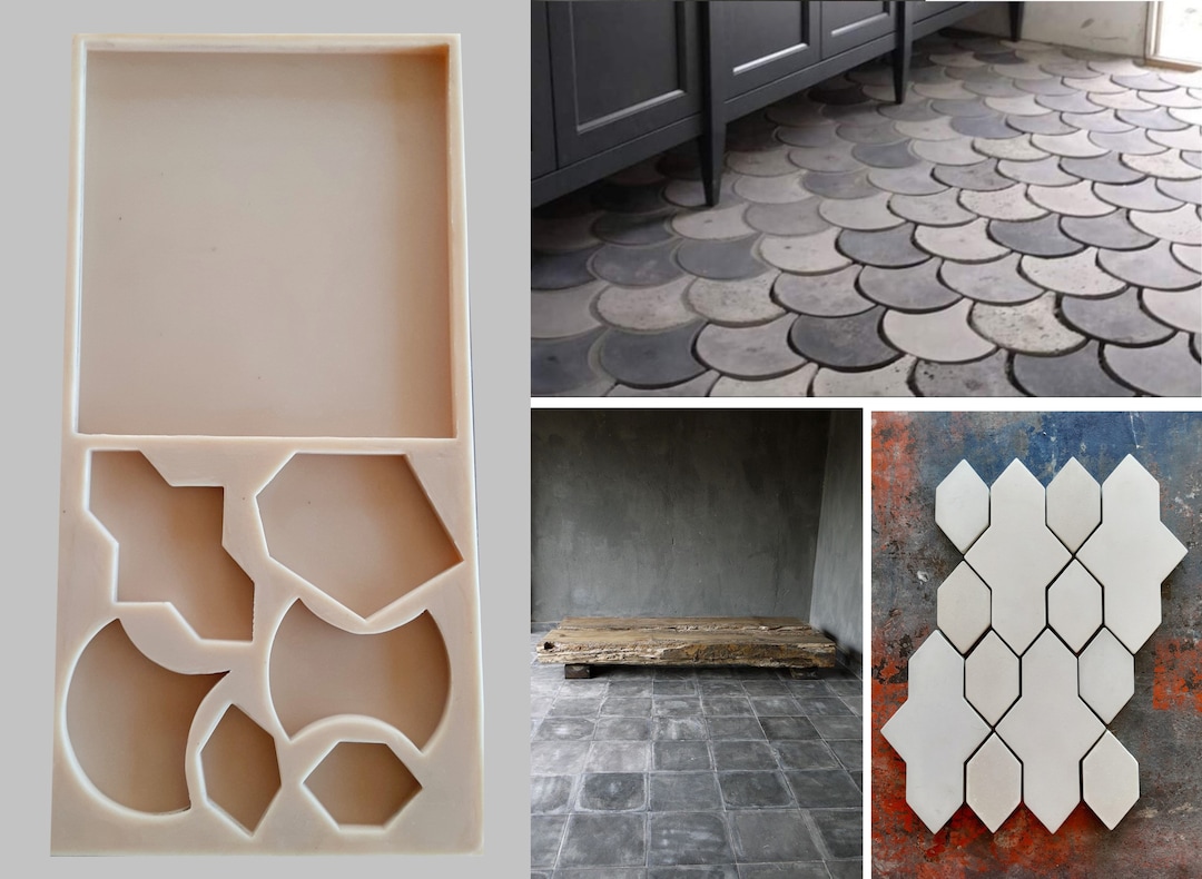 Cement Tile Sampler Mold. DIY Concrete Mold - Etsy