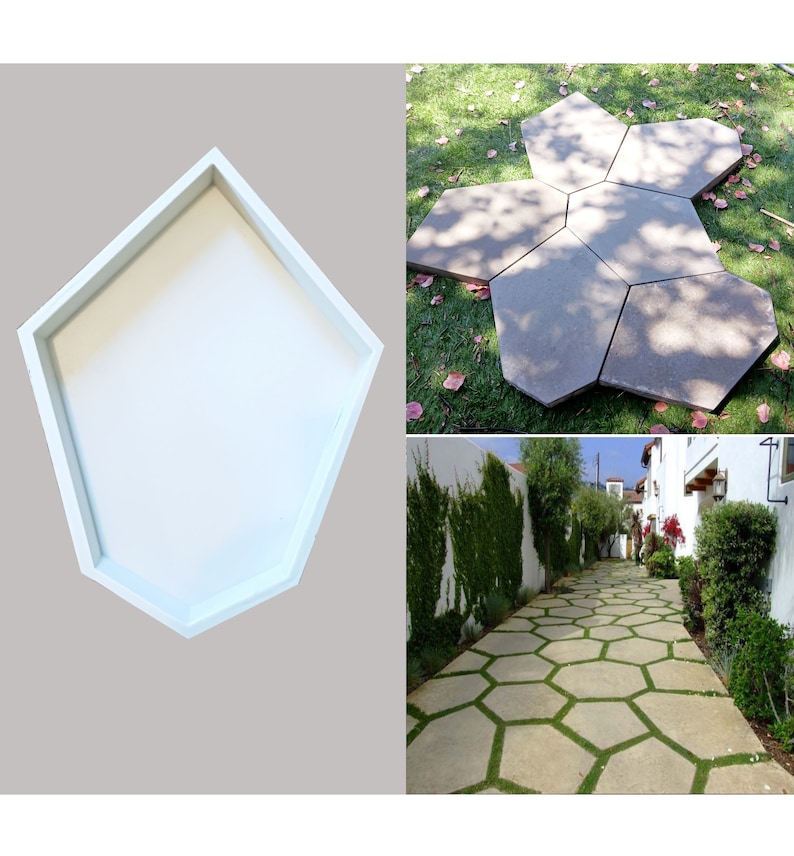 Polygon Smooth Paver Mold Stepping Stone Mold Concrete Paver - Etsy
