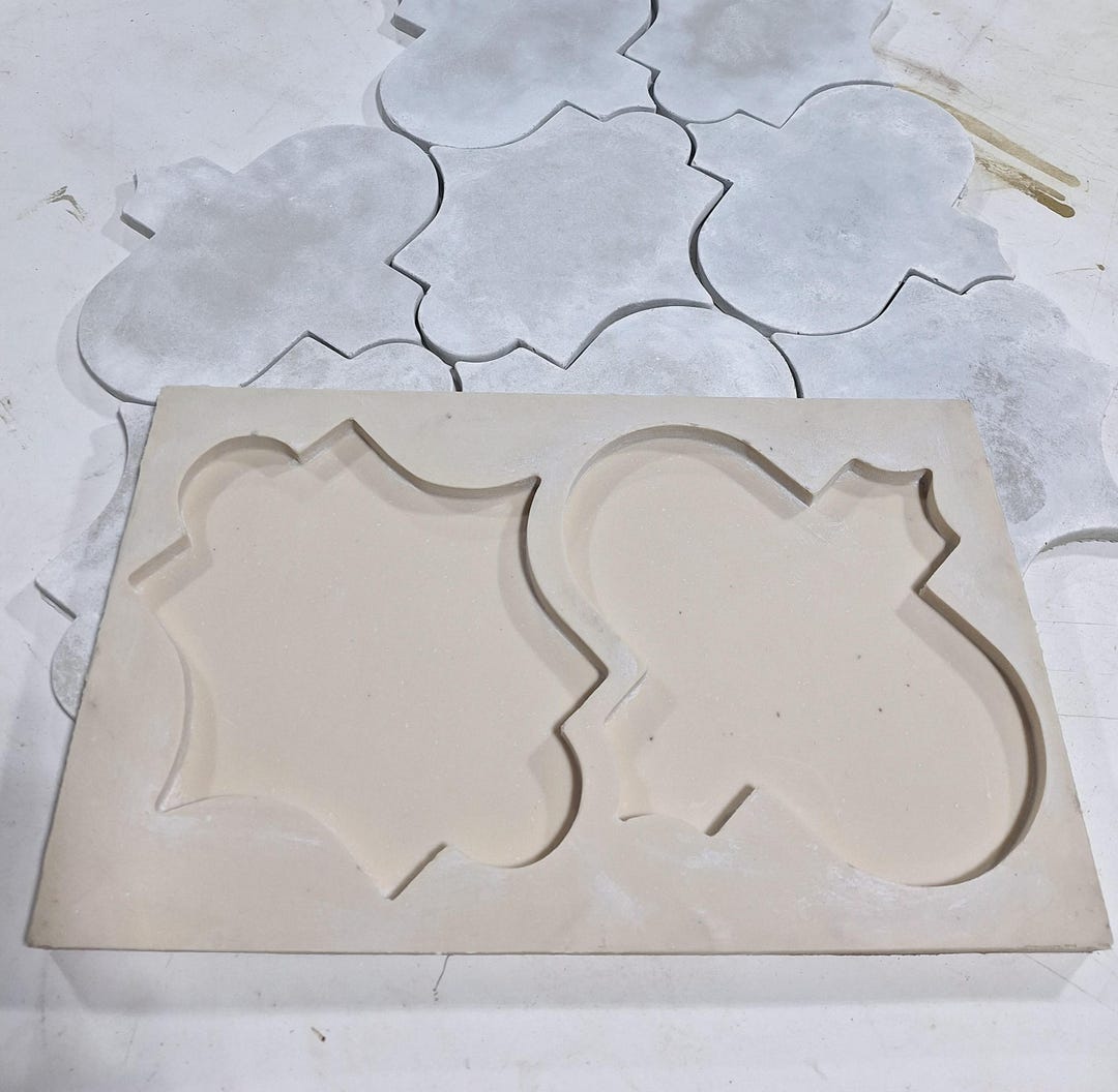 Arabesque Cement Tile Mold, Concrete Mold, DIY Concrete Molds ...