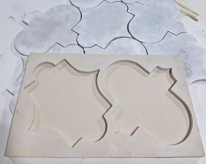 Arabesque Cement Tile Mold, Concrete Mold, DIY Concrete Molds ...