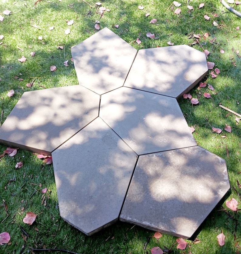 Polygon Smooth Paver Mold Stepping Stone Mold Concrete Paver - Etsy