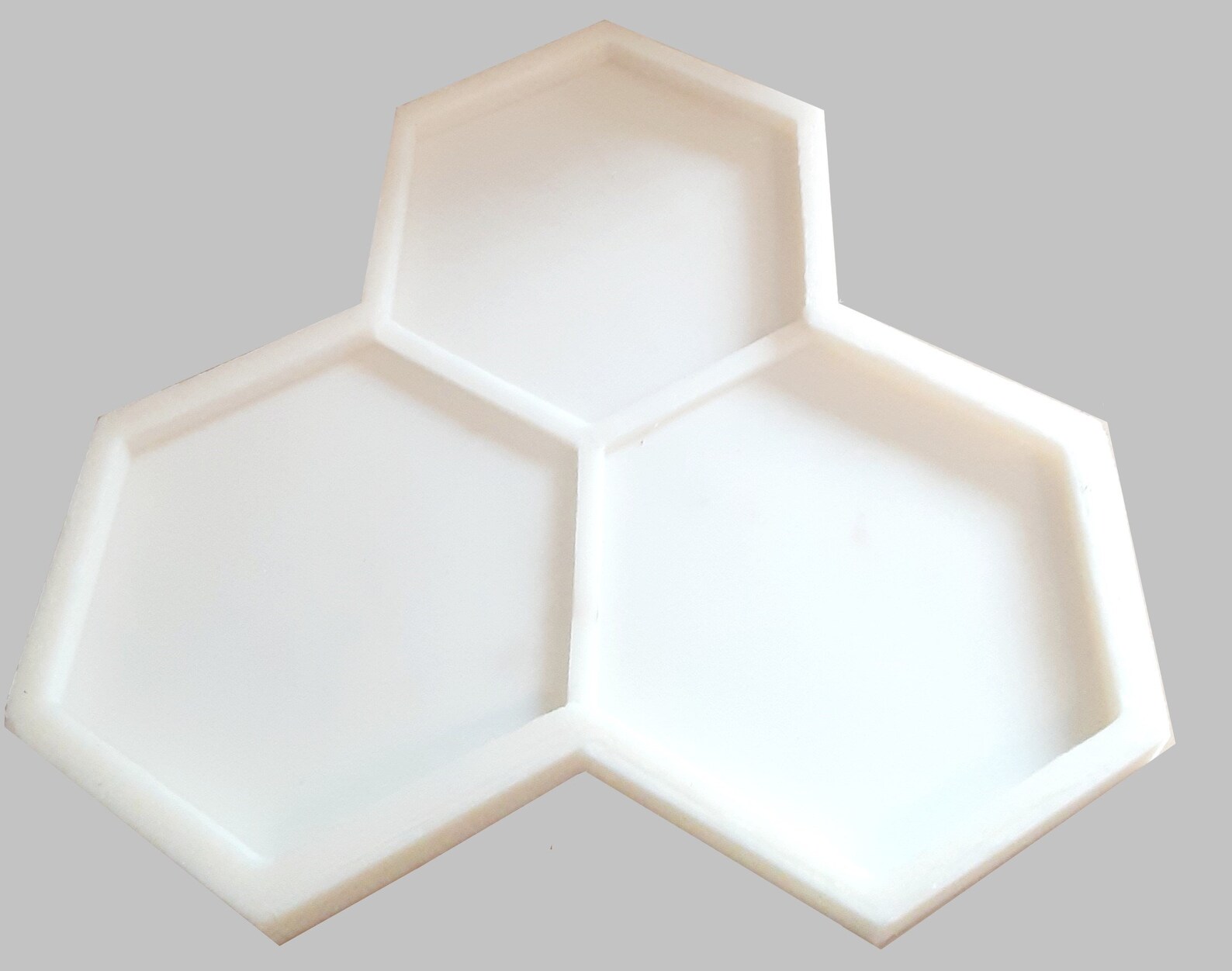 2-pack, Hexagon Mold. DIY Concrete Mold, Cement Tile Mold, Custom Mold ...