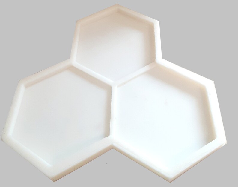 Tri-hex Hexagon Cement Tile Mold. Concrete Mold Cement Tile - Etsy