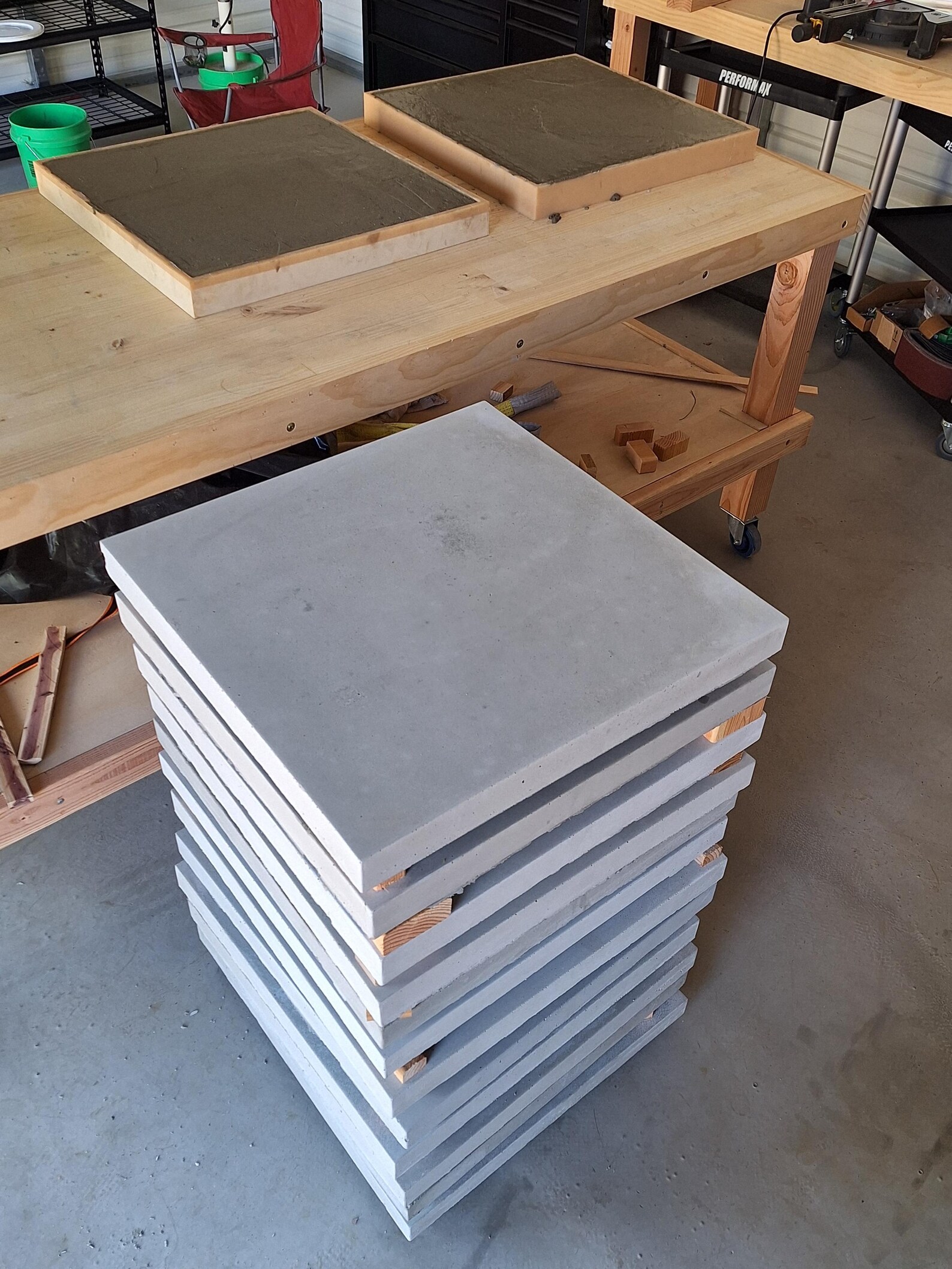 24"x 24"x 2" Smooth Paver Mold, Stepping Stone Mold, DIY Concrete Paver ...