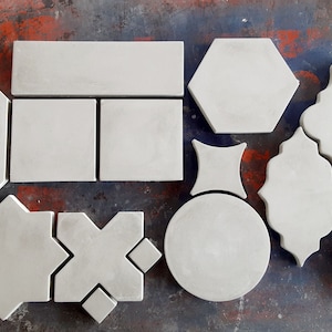 Cement Tile Sampler Mold. DIY Concrete Mold, Cement Tile Mold. Custom ...