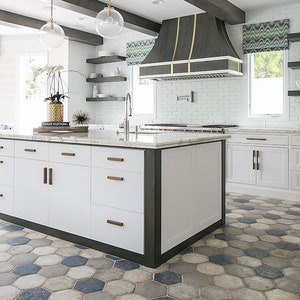 Tri-hex, Hexagon, Cement Tile Mold. Concrete Mold, Cement Tile Mold. - Etsy