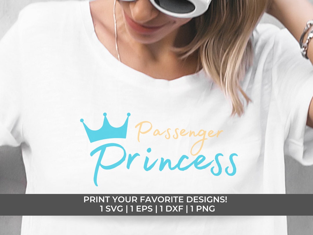 Passenger Princess Instant Download Blue & Orange Sublimation Side Seat ...