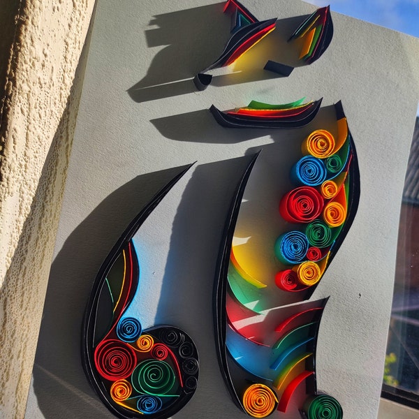 Paper Quilling Cat - Etsy