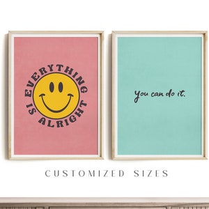 Motivational Poster Colorful Wall Art Prints, Inspirational Quotes Wall ...