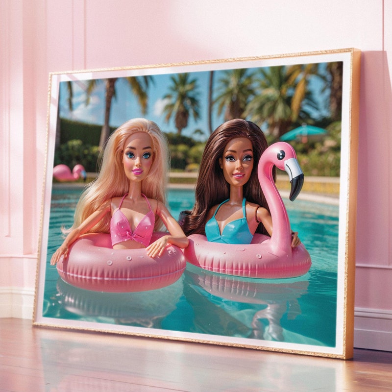 Blue Barbie Office - Etsy