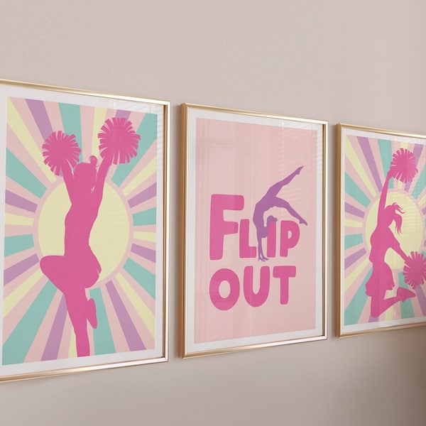 Gymnastics Wall Art - Etsy