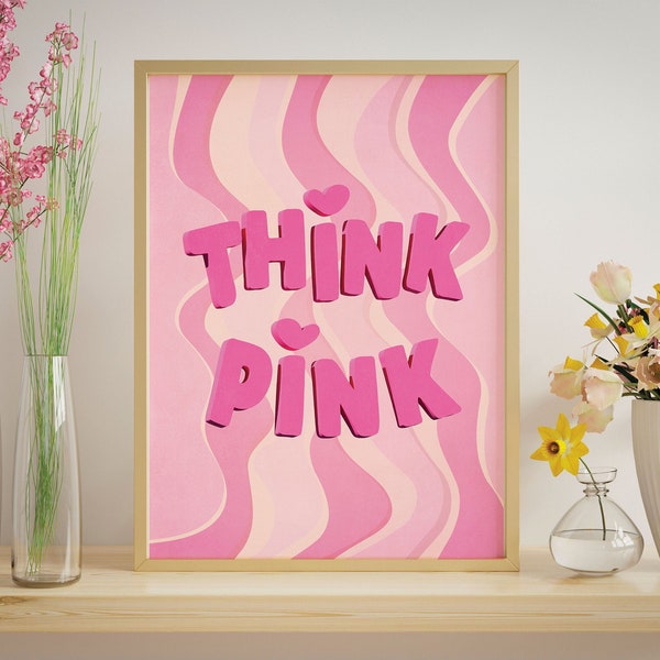 Pink Posters - Etsy