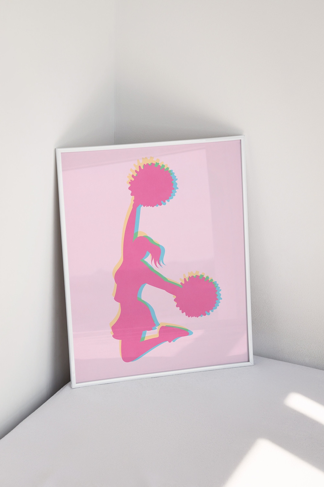 Cheerleader Poster Art Digital Print, Inspirational Art Sports Prints ...