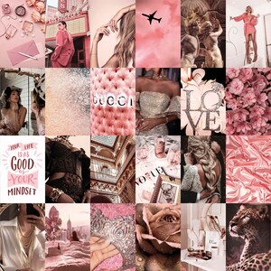 Collage Kit Pink Aesthetic, Pink Photo Collage, Wall Collage Prints ...