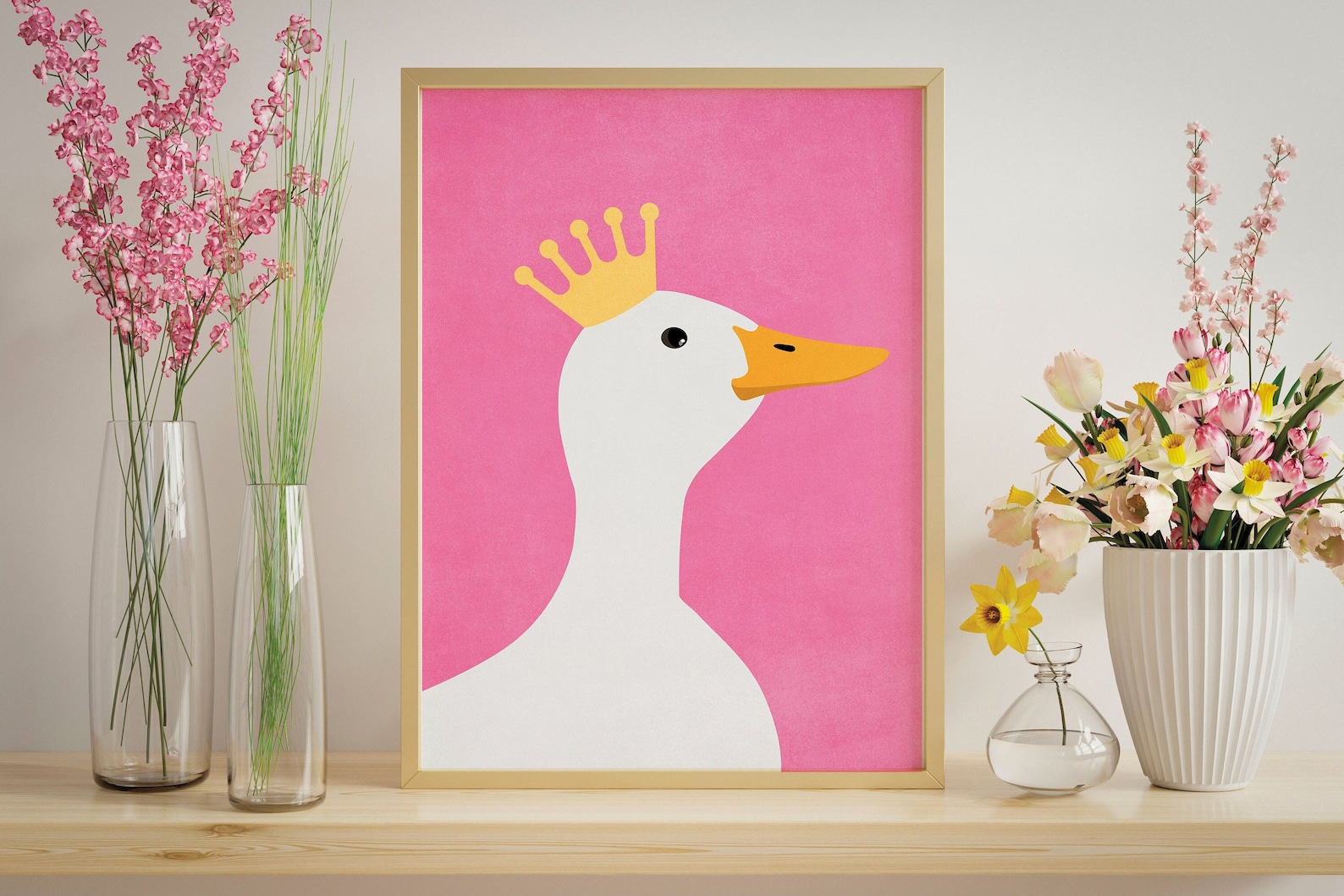 Preppy Room Decor Wall Art Pink Poster Aesthetic, Poster Print ...