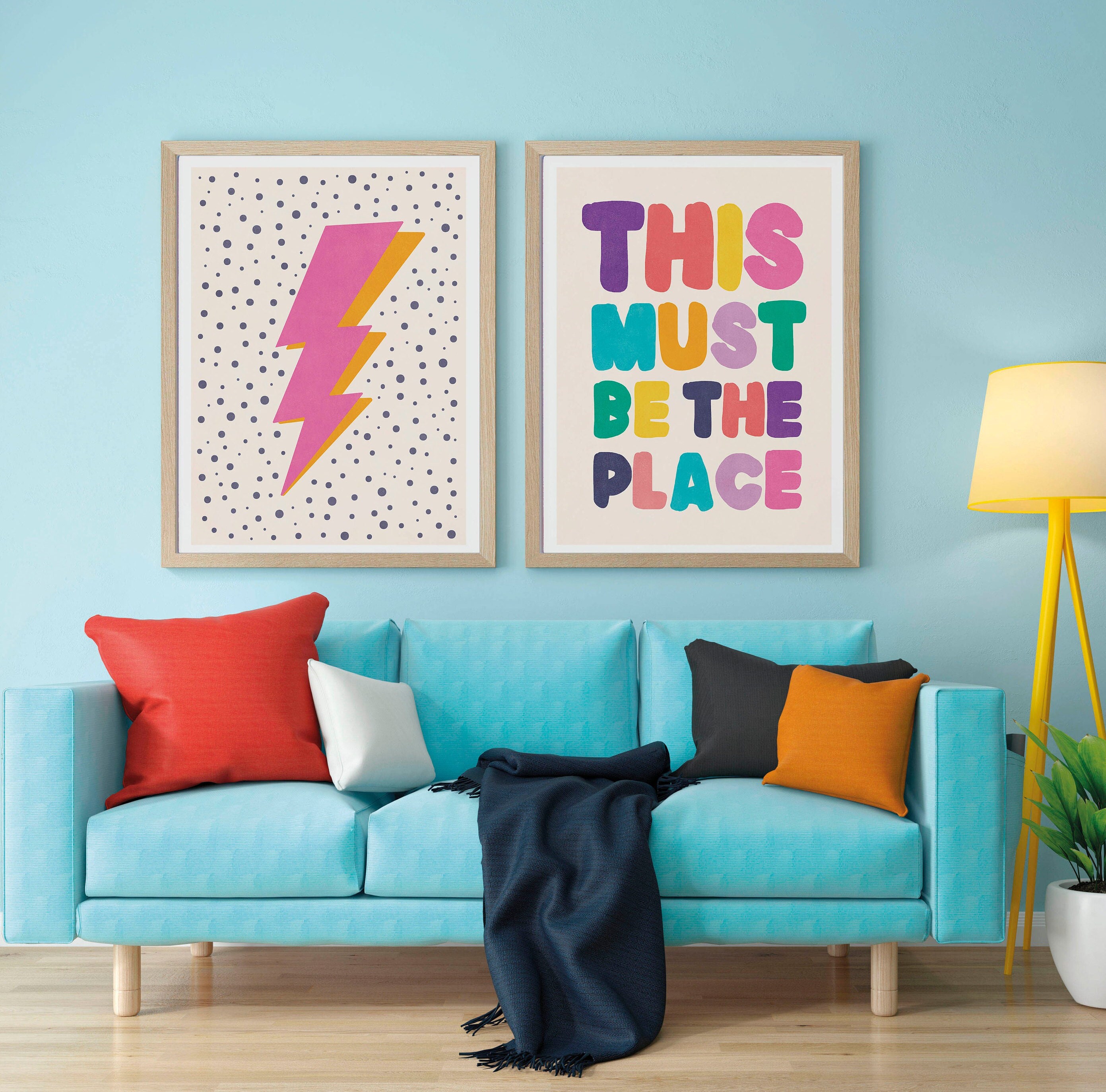 Trendy Prints Wall Art Set of 3 Girly Wall Art Pink Prints - Etsy