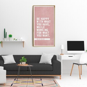 Blush Pink Wall Art Print Inspirational Poster Inspirational - Etsy