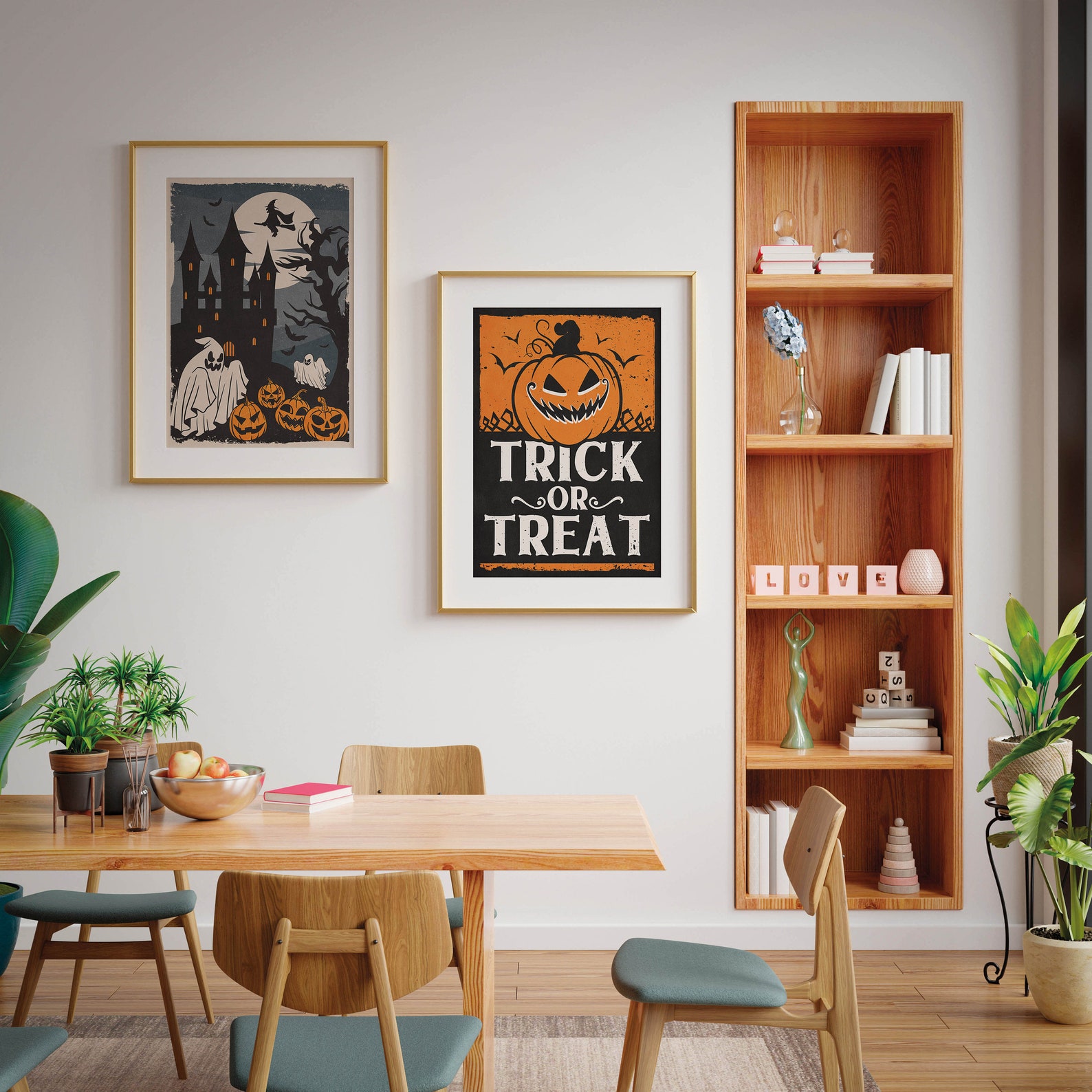 Halloween Posters Printable Wall Art, Halloween Prints Art, Trick or ...
