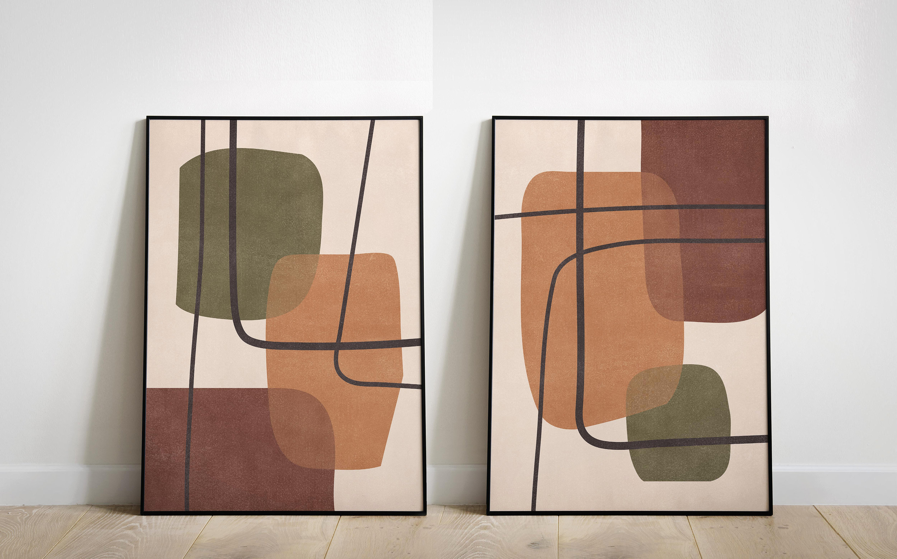 Digital Wall Art Printable Modern Simple Abstract Art Prints - Etsy