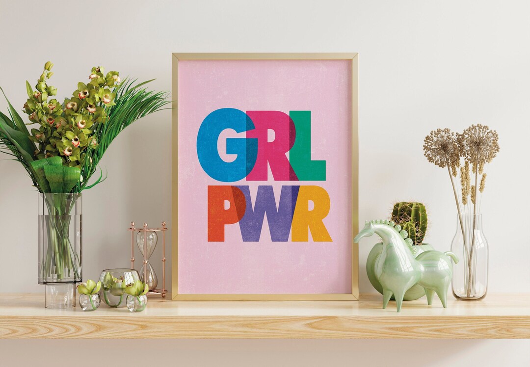 Girly Wall Art Print, Motivational Poster Print Digital Art Download ...