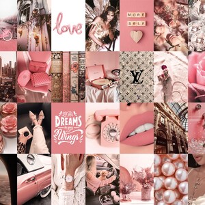 Collage Kit Pink Aesthetic, Pink Photo Collage, Wall Collage Prints ...