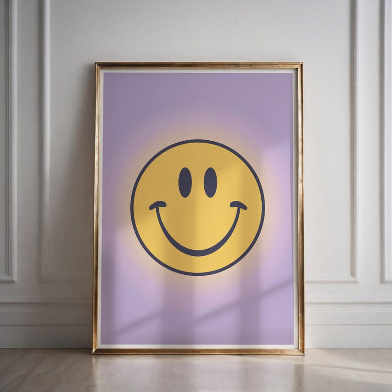Gradient Smiley Face - Etsy