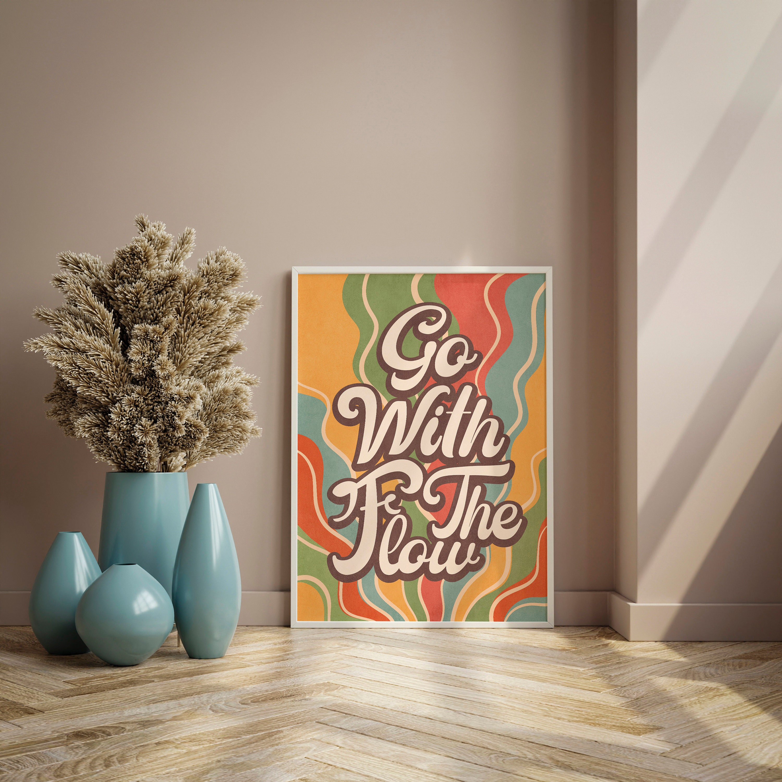 Motivational Quotes Wall Art Printable, Digital Poster Download Go With ...