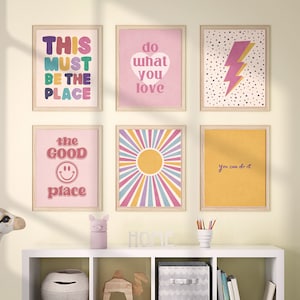 Wall Art for Bedroom Printables, Preppy Aesthetic College Dorm Wall ...