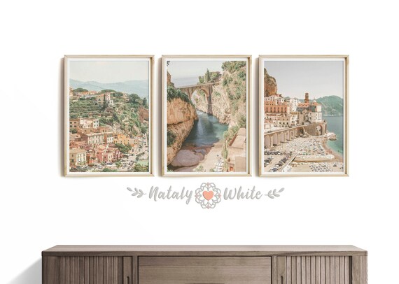 Coastal Wall Art Photography Prints Mediterranean Print Set | Etsy