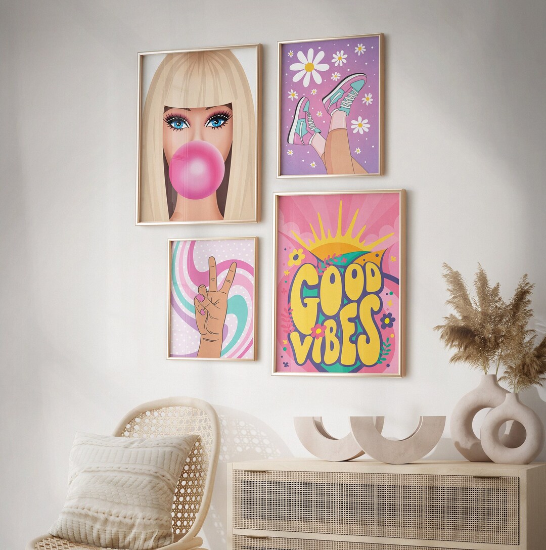 Funky Wall Art Aesthetic Posters Bedroom Wall Decor, Bedroom Wall Art ...