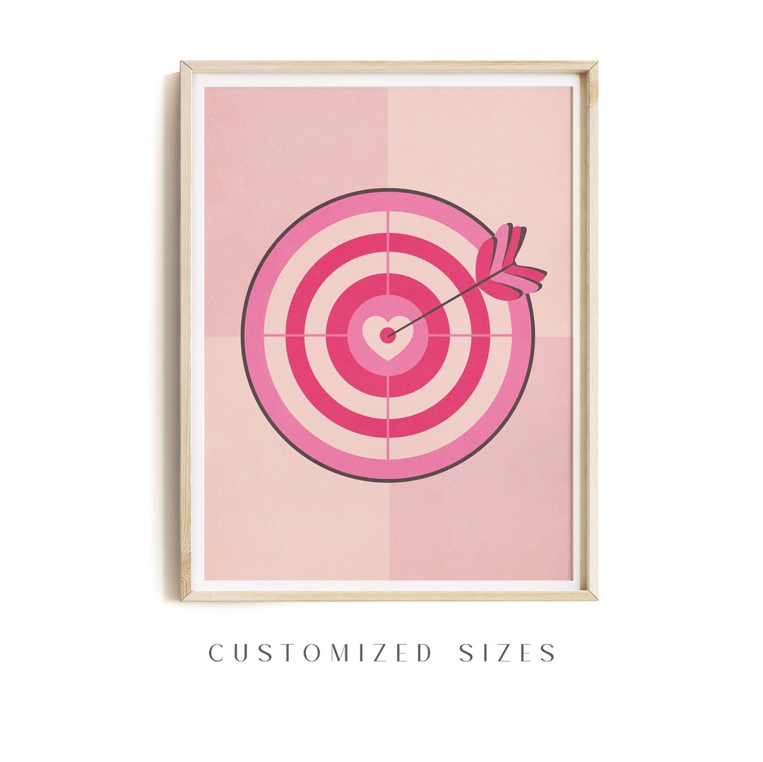 Pink Wall Decor Digital Download Poster Wall Print Preppy - Etsy