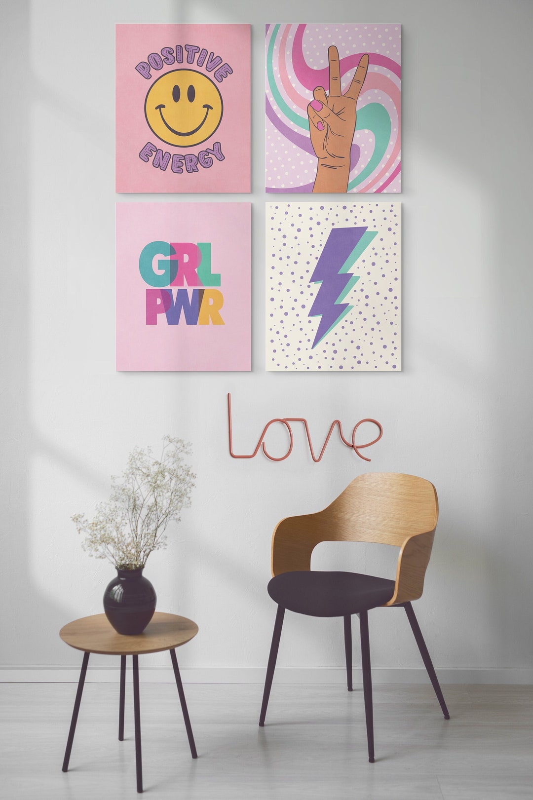 Bedroom Wall Art Prints Girls Room Decor, Wall Art Poster Girl Prints ...