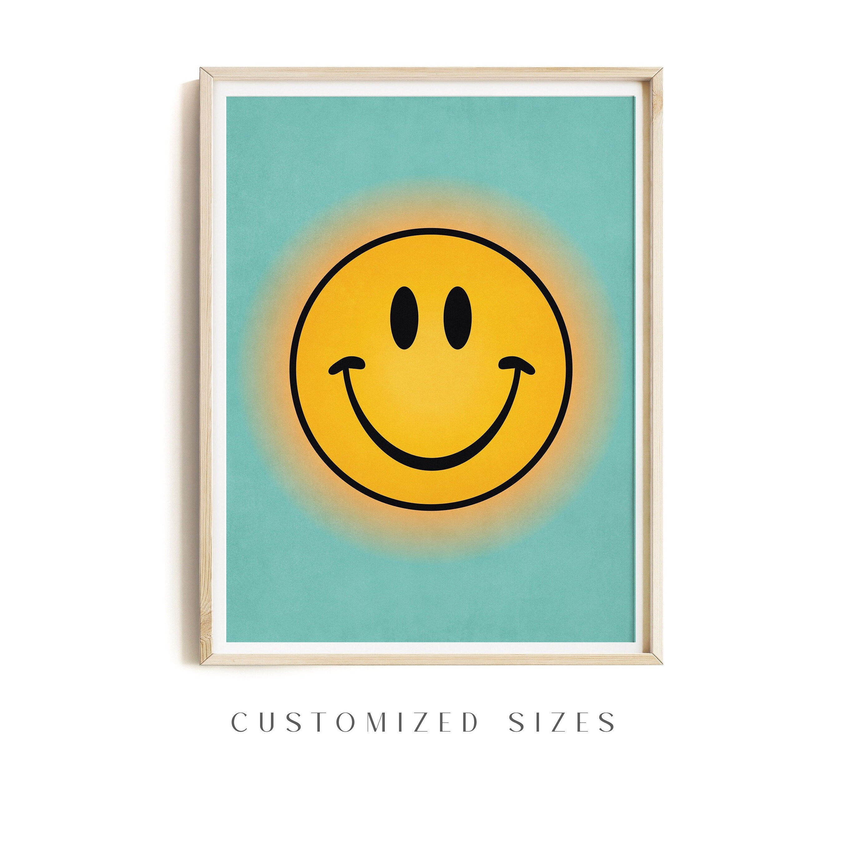 Cute Blue Smiley Faces