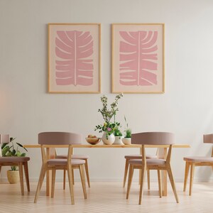 Light Pink Wall Art Prints Set of 2 Pink Preppy Wall Art - Etsy