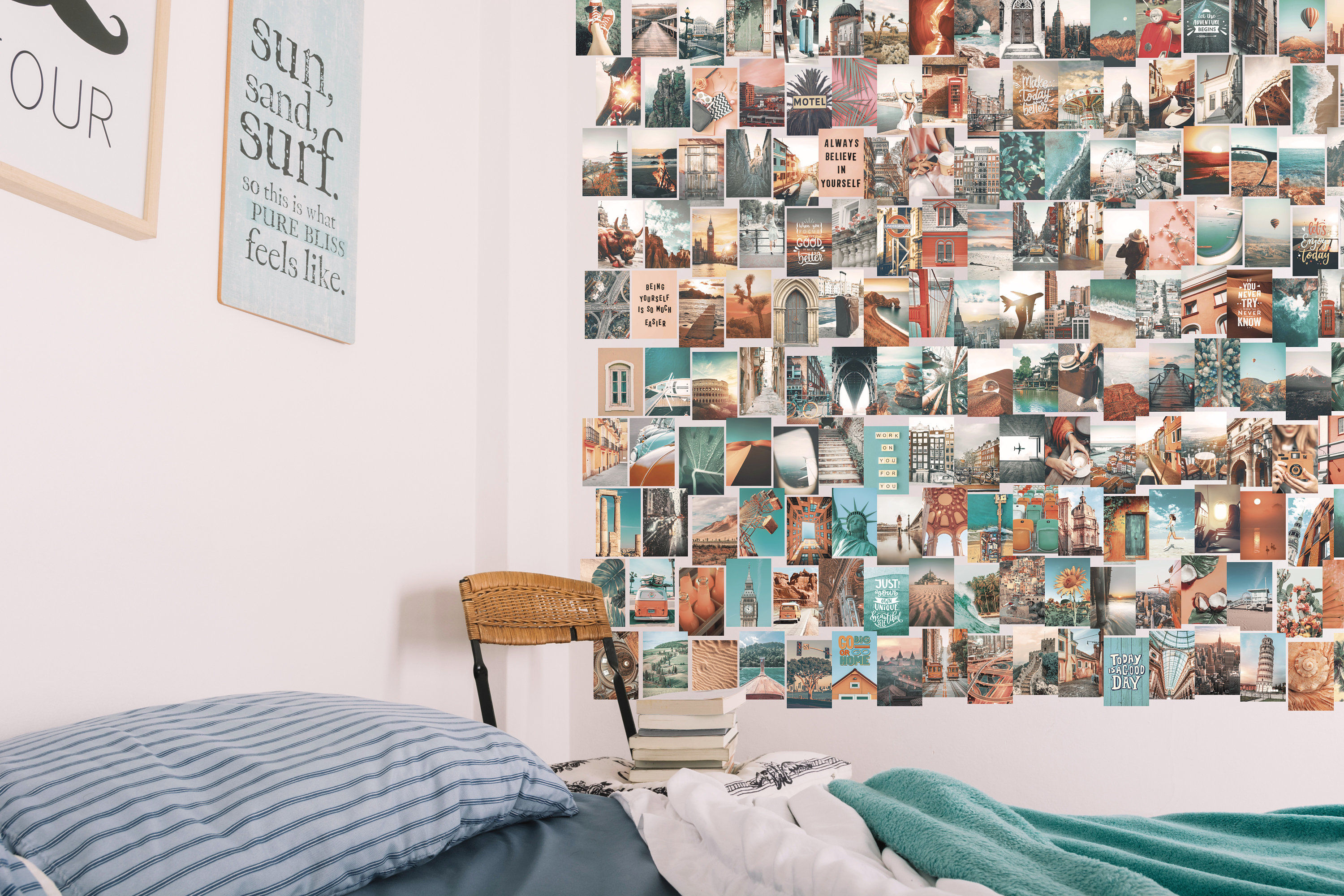Wall Collage Kit Aesthetic, Vision Board Kit, Digital Wall Collage ...