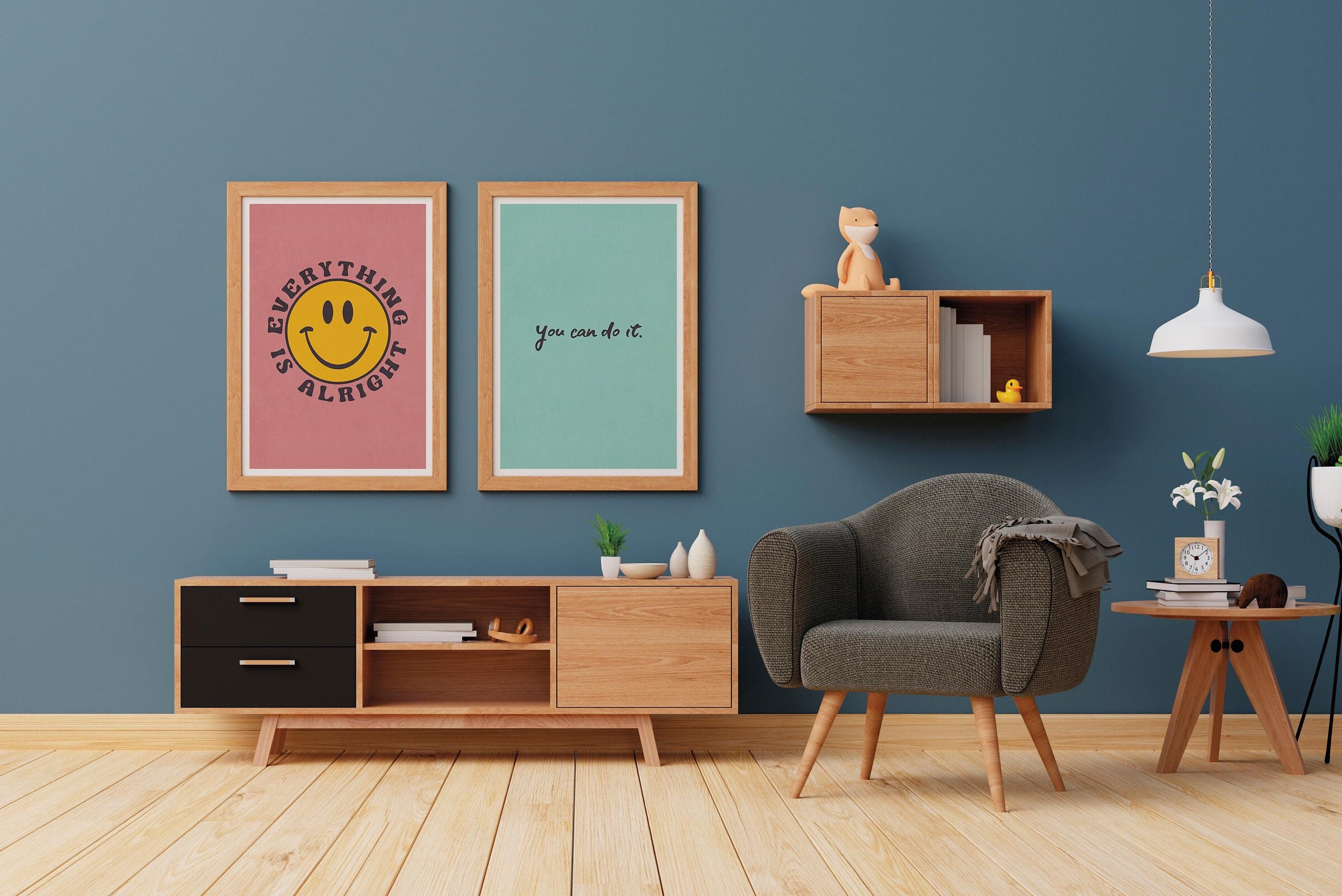Motivational Poster Colorful Wall Art Prints, Inspirational Quotes Wall ...