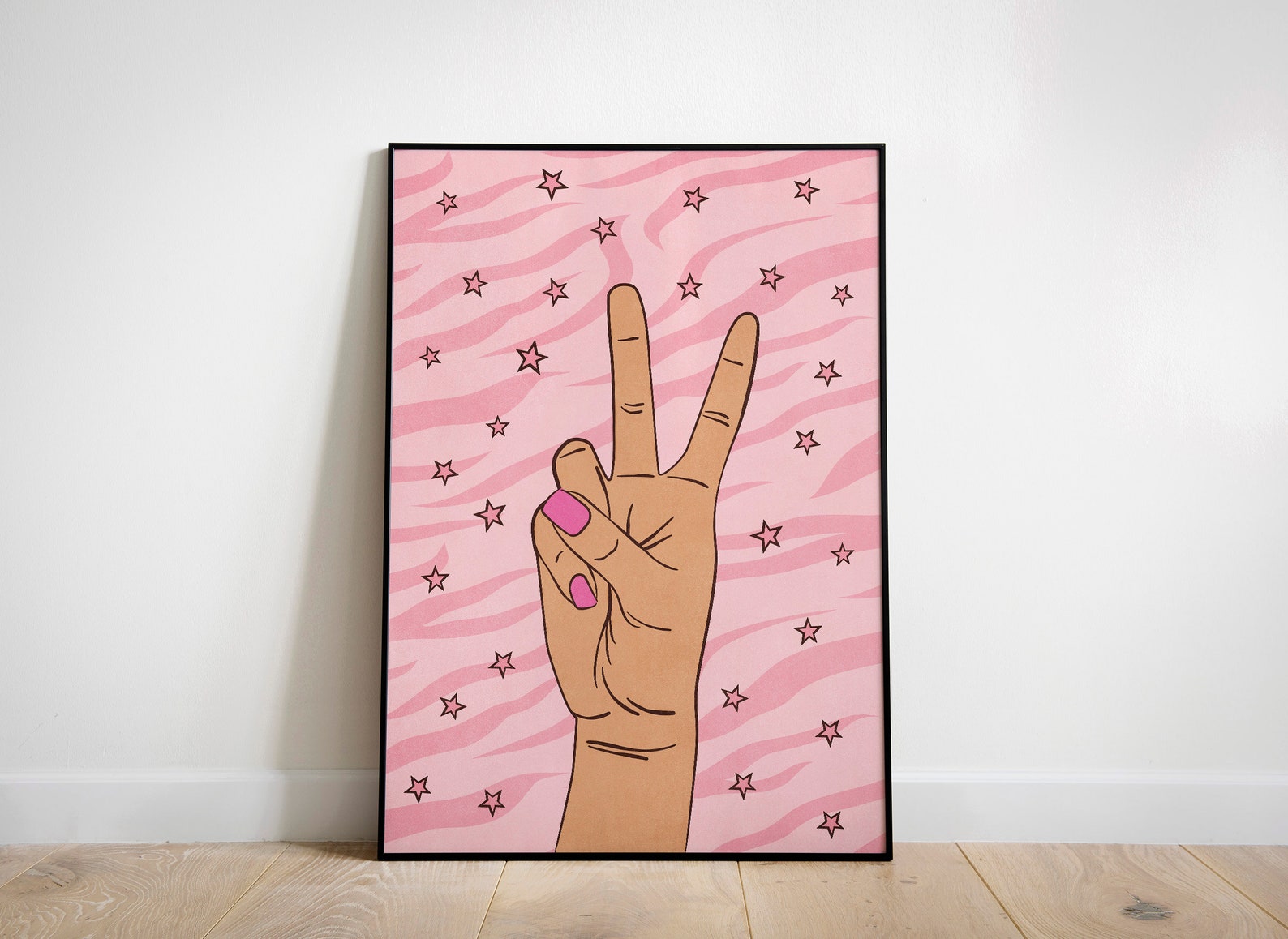 Pink Art Print Digital Poster Download Positive Wall Art, Positive ...