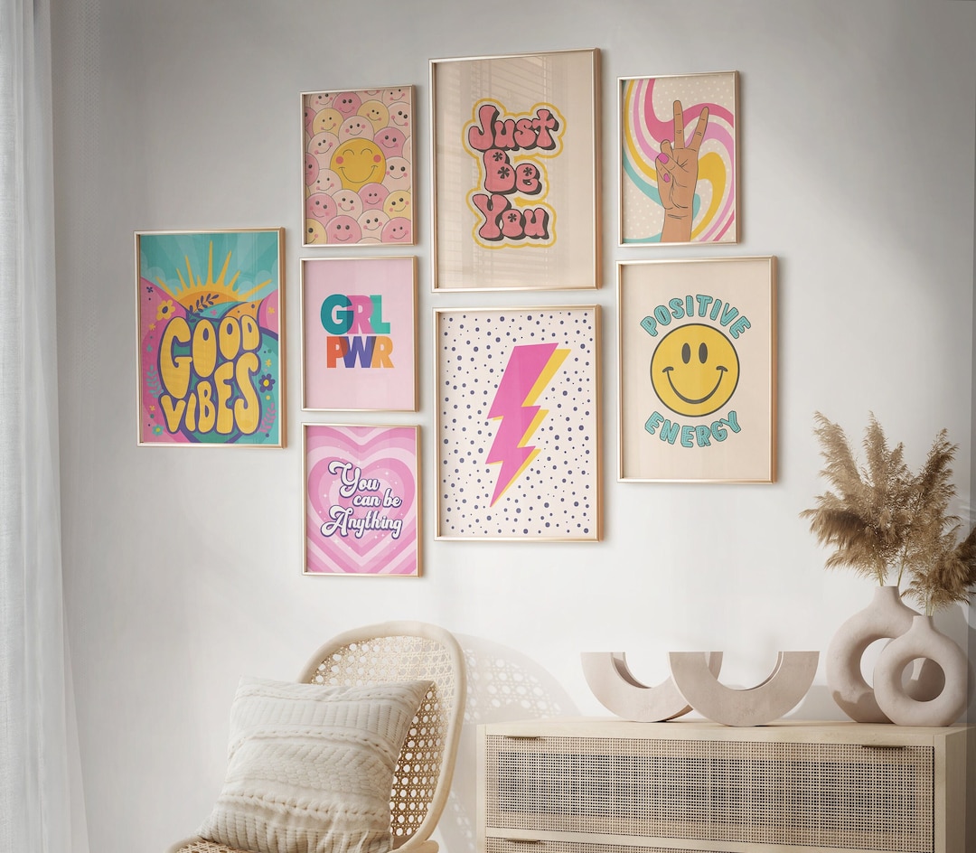 Digital Download Poster Prints for Wall Decor Bedroom, Cute Trendy Wall ...