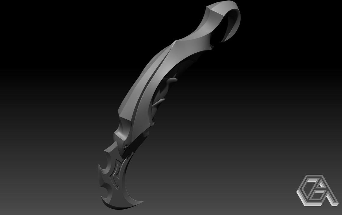 Valorant Reaver Karambit .stl 3D Model 3D Print Printable - Etsy Canada