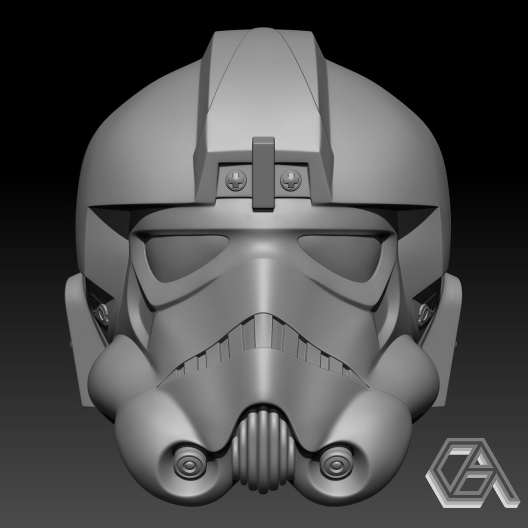 Star Wars Tie Fighter Pilot Helmet .stl 3D Model 3D Print Printable ...