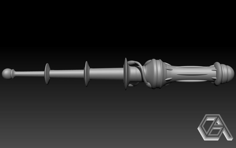 Valorant Gravitational Uranium Neuroblaster Baton .stl 3D Model 3D ...