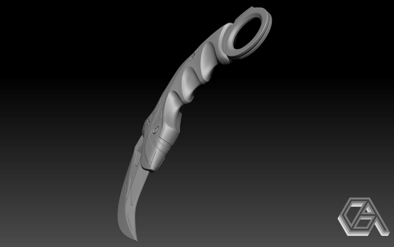 Valorant Champion Karambit .stl | 3D Model | 3D Print | Printable - Etsy Australia