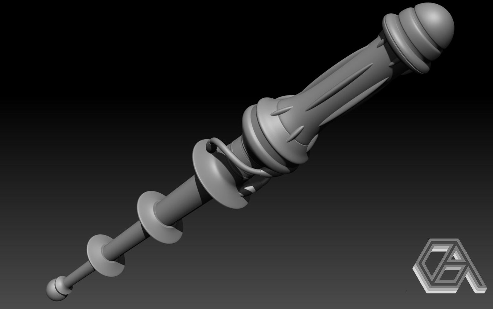 Valorant Gravitational Uranium Neuroblaster Baton .stl | 3D Model | 3D ...