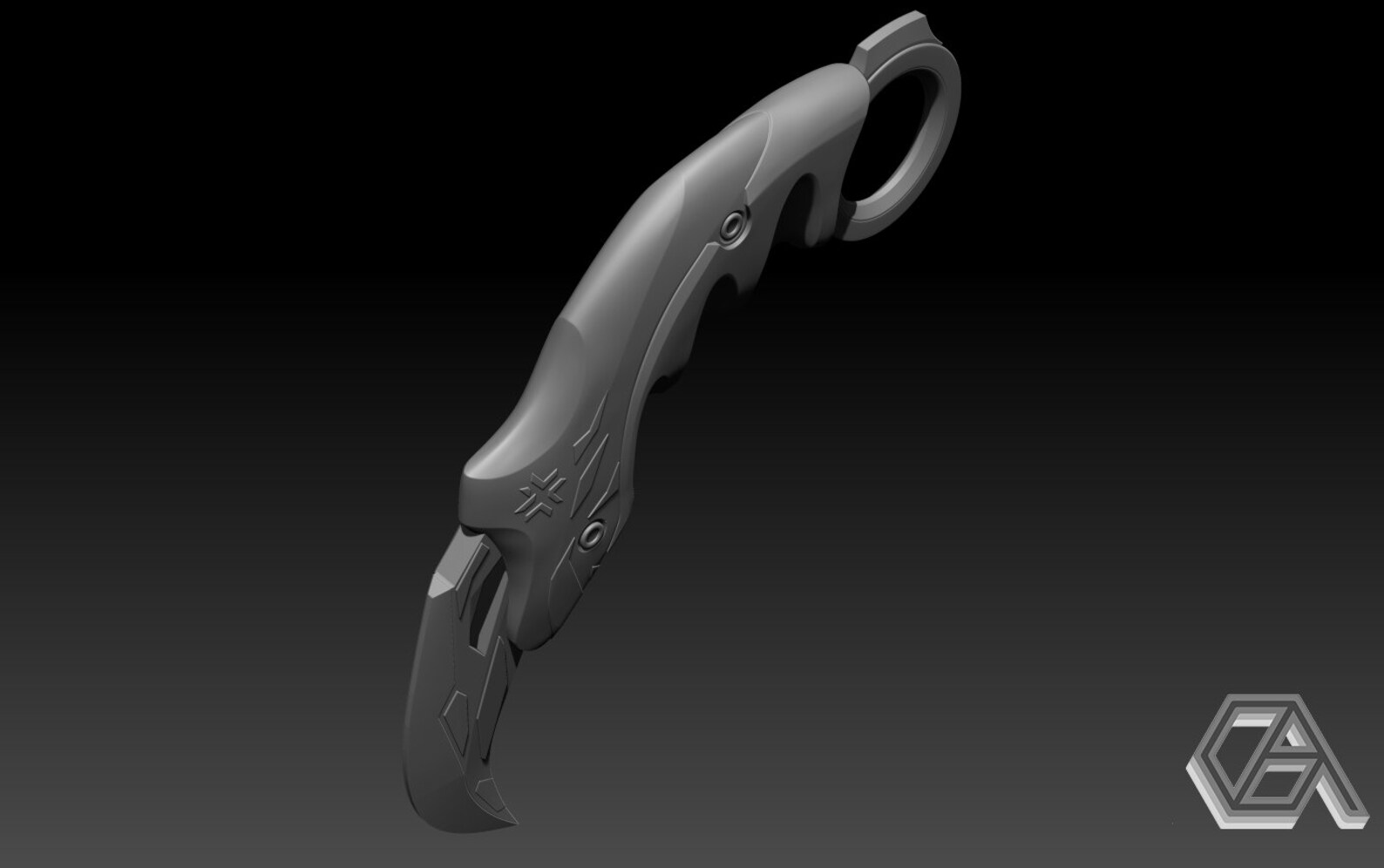 Valorant Champion Karambit .stl | 3D Model | 3D Print | Printable ...