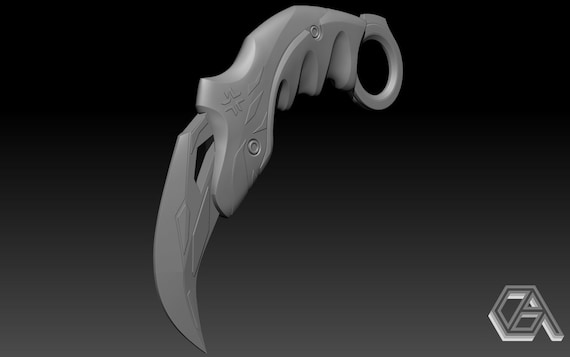 Valorant Champion Karambit .stl 3D Model 3D Print - Etsy Australia