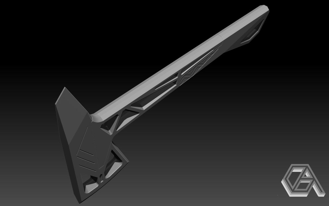 Valorant Prime Axe .stl | 3D Model | 3D Print | Printable - Etsy