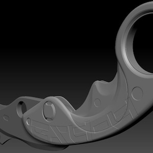 Valorant Velocity Karambit .stl | 3D Model | 3D Print | Printable - Etsy