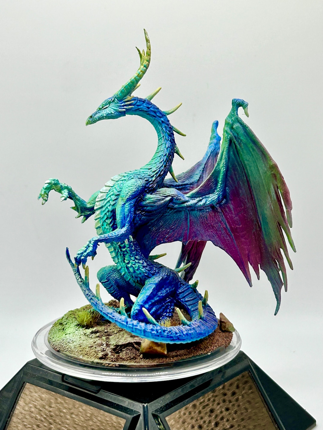 Pathfinder Blue Dragon Painted Miniature Dragon Blue Tabletop - Etsy