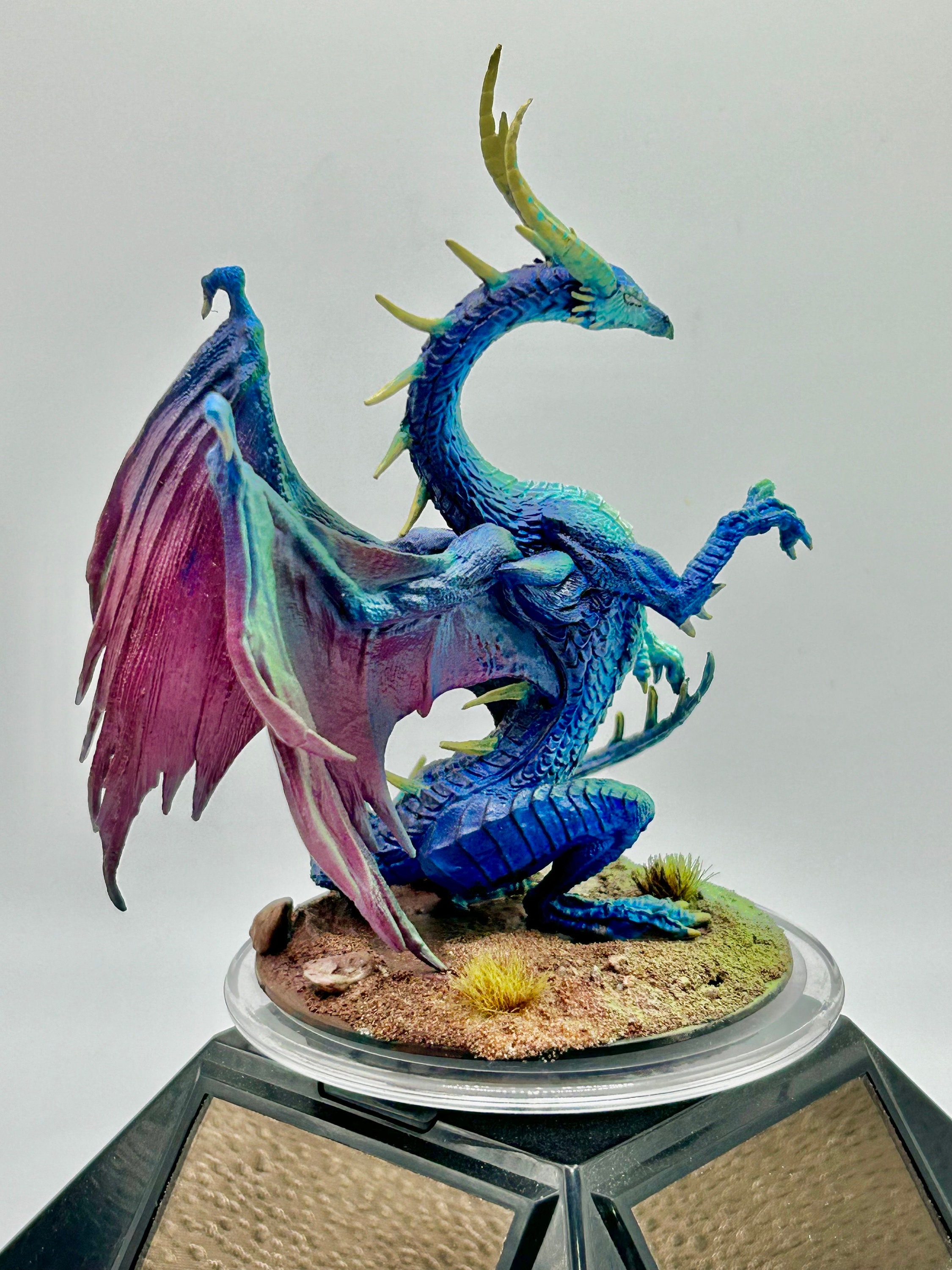 Pathfinder Blue Dragon Painted Miniature Dragon Blue Tabletop - Etsy