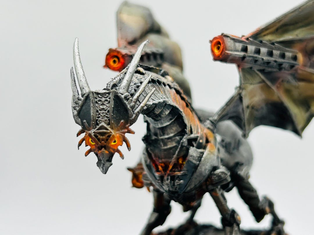 Clockwork Dragon Mechanical Dragon D&D Pathfinder RPG Hand Painted ...